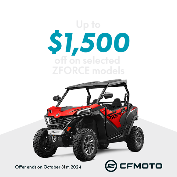 Promotions ATV, UTV & side-by-side | CFMOTO Canada